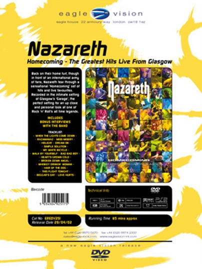 Nazareth - Homecoming - The Greatest Hits Live from Glasgow - Qello ...